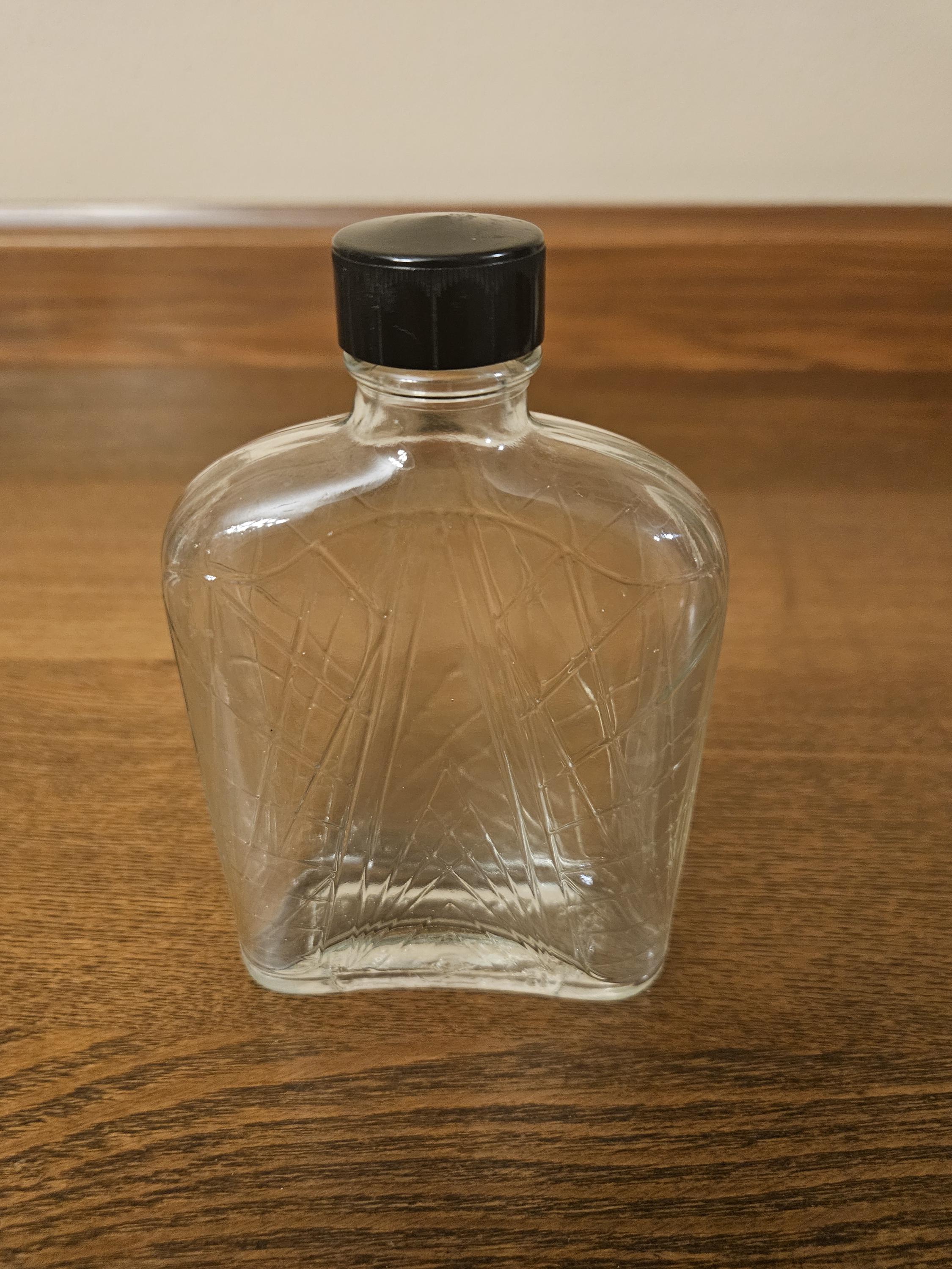 Vintage Glass Flask. Art Deco Design. Owens Illinois Falcon Flask. - Etsy