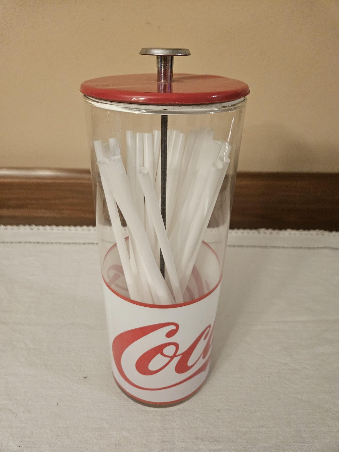 Vintage Coca-cola Straw Dispenser. Diner Straw Holder. Diner Straw ...