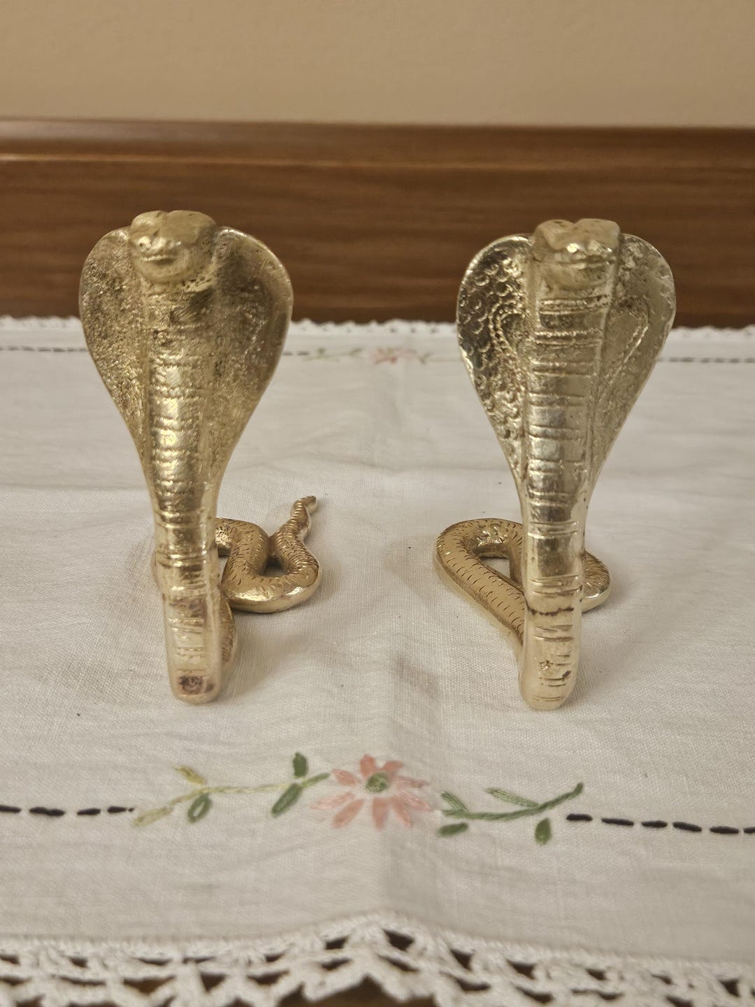 Set of 2 Vintage Brass Cobra Snakes. - Etsy