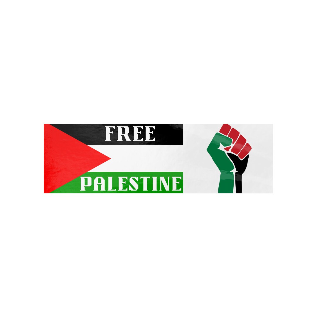 Palestine Bumper Sticker Free Palestine Flag Save Palestine No War ...