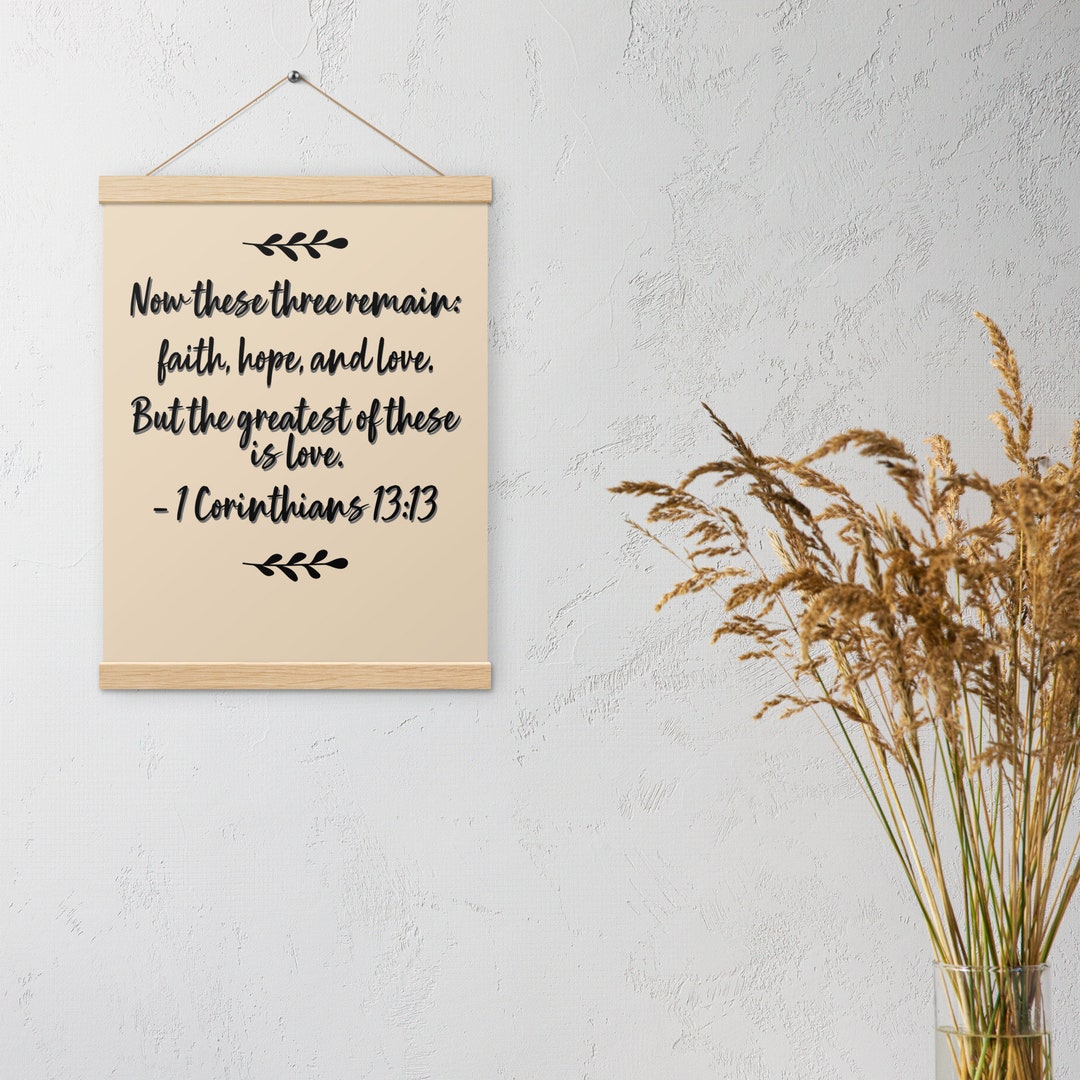 Scripture, Bible Verses, Wall Art, New Testament, Poster, Poster With ...