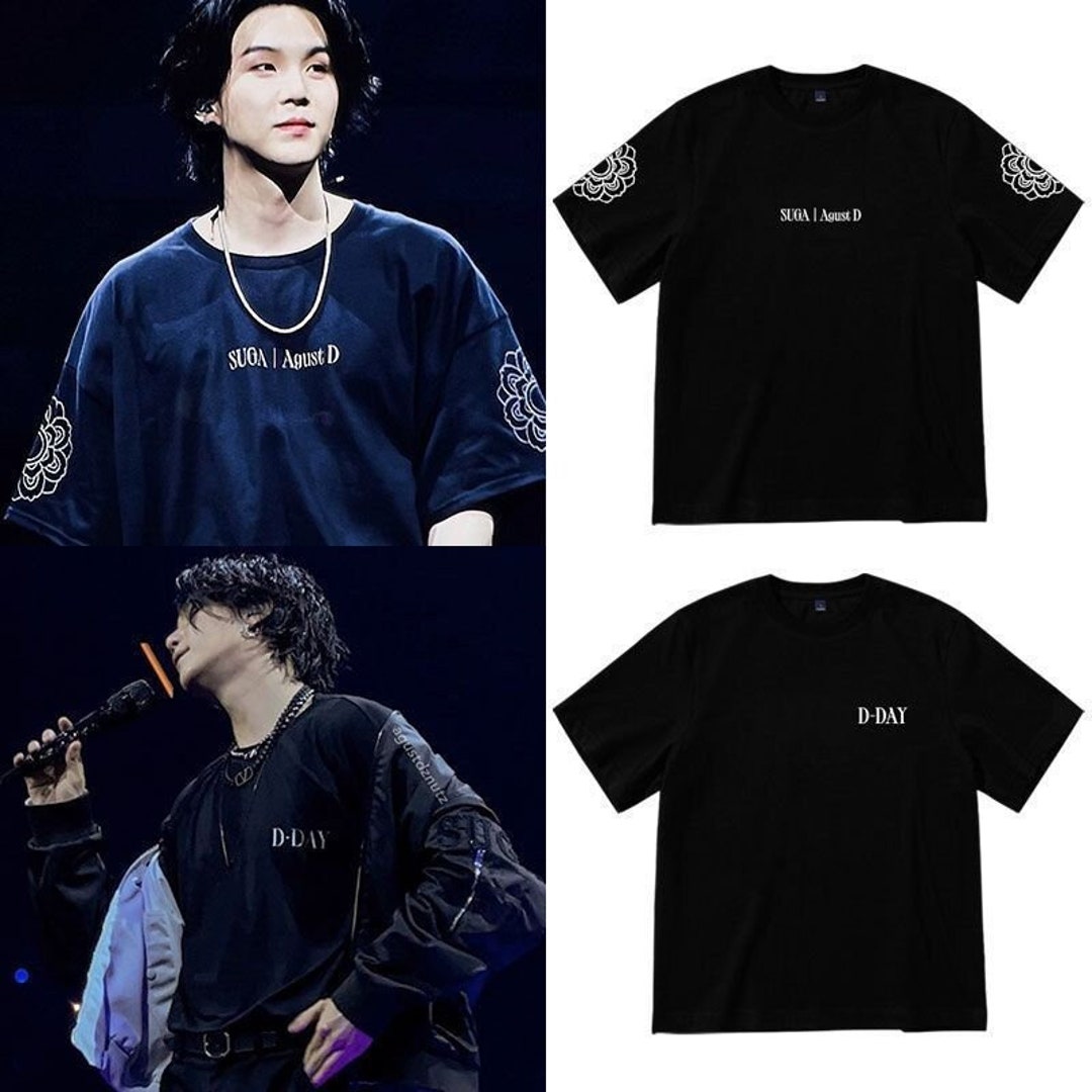 BTS Shirt-bts SUGA Shirt, 100% Cotton Agust D World Tour T-shirt ...