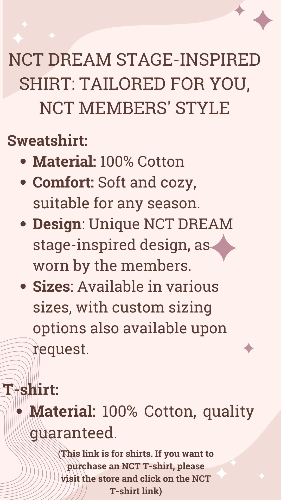 Kpop NCT Dream Shirt, NCT Dream T-shirt 100% Cotton, NCT Candy Stage ...
