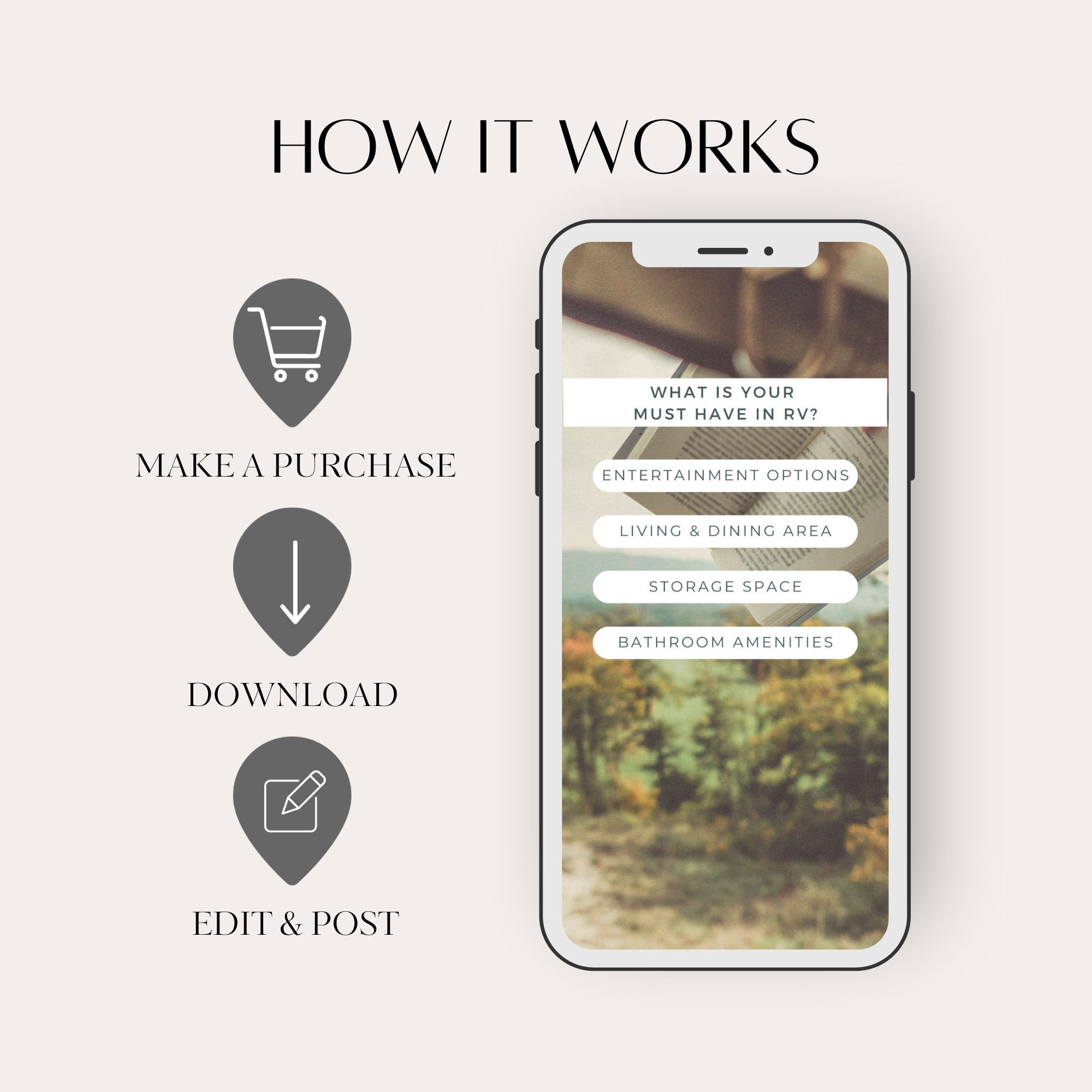 Rv Rental Instagram Template, Camper Tips, Short Term Motorhome Rental ...