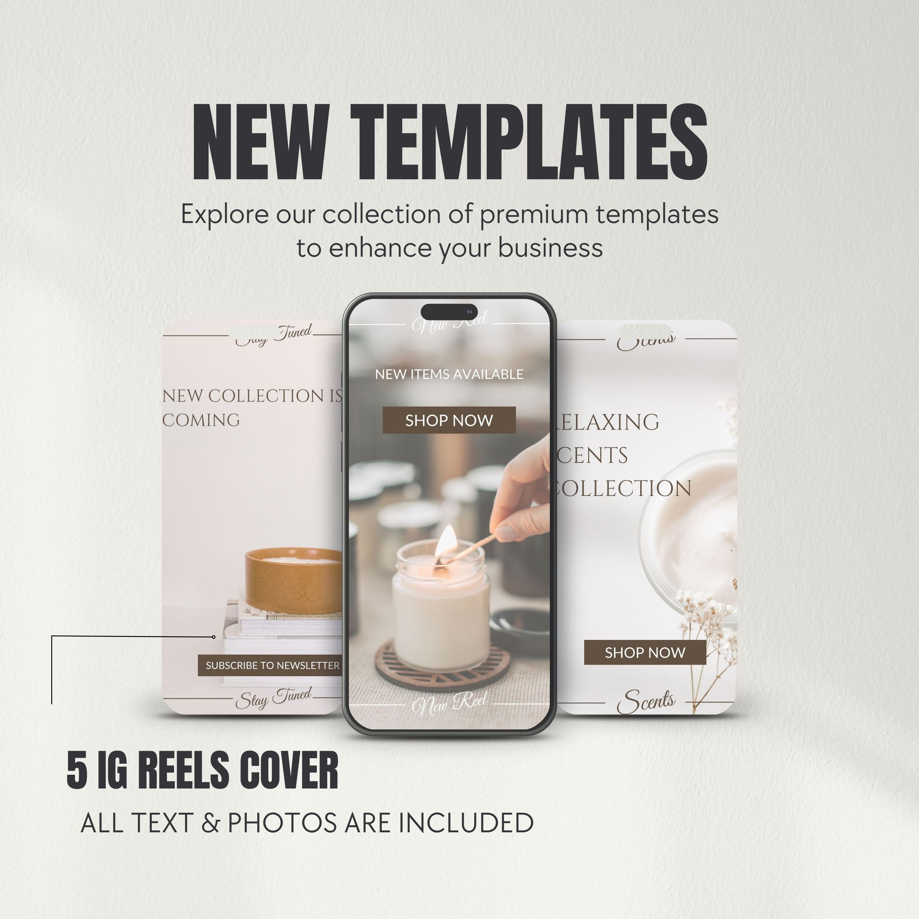Candle Maker Instagram Reels Covers Template, Candle Shop Marketing ...