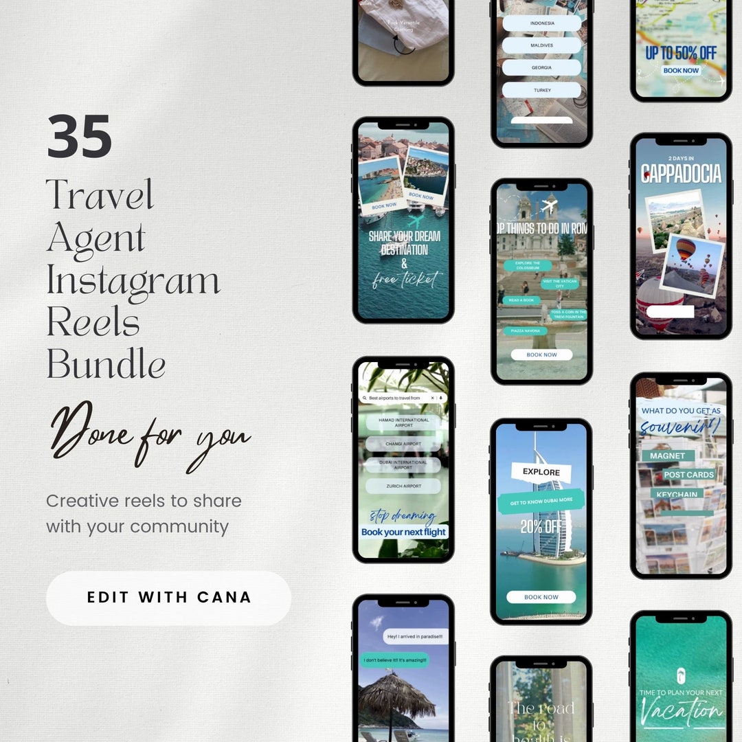 Travel Agency Instagram Reels Template, Travel Agent Social Media ...