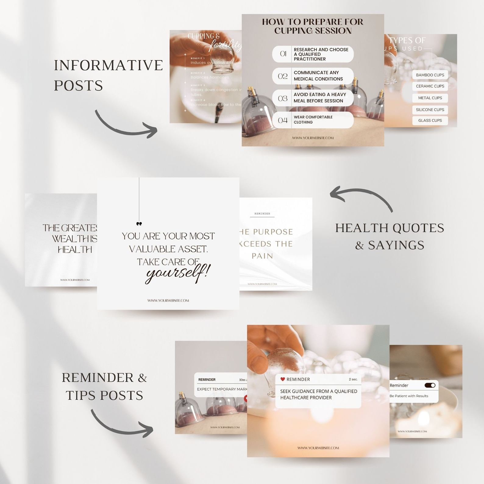 Cupping Therapy Instagram Post, Premium Hijama Center Social Media ...