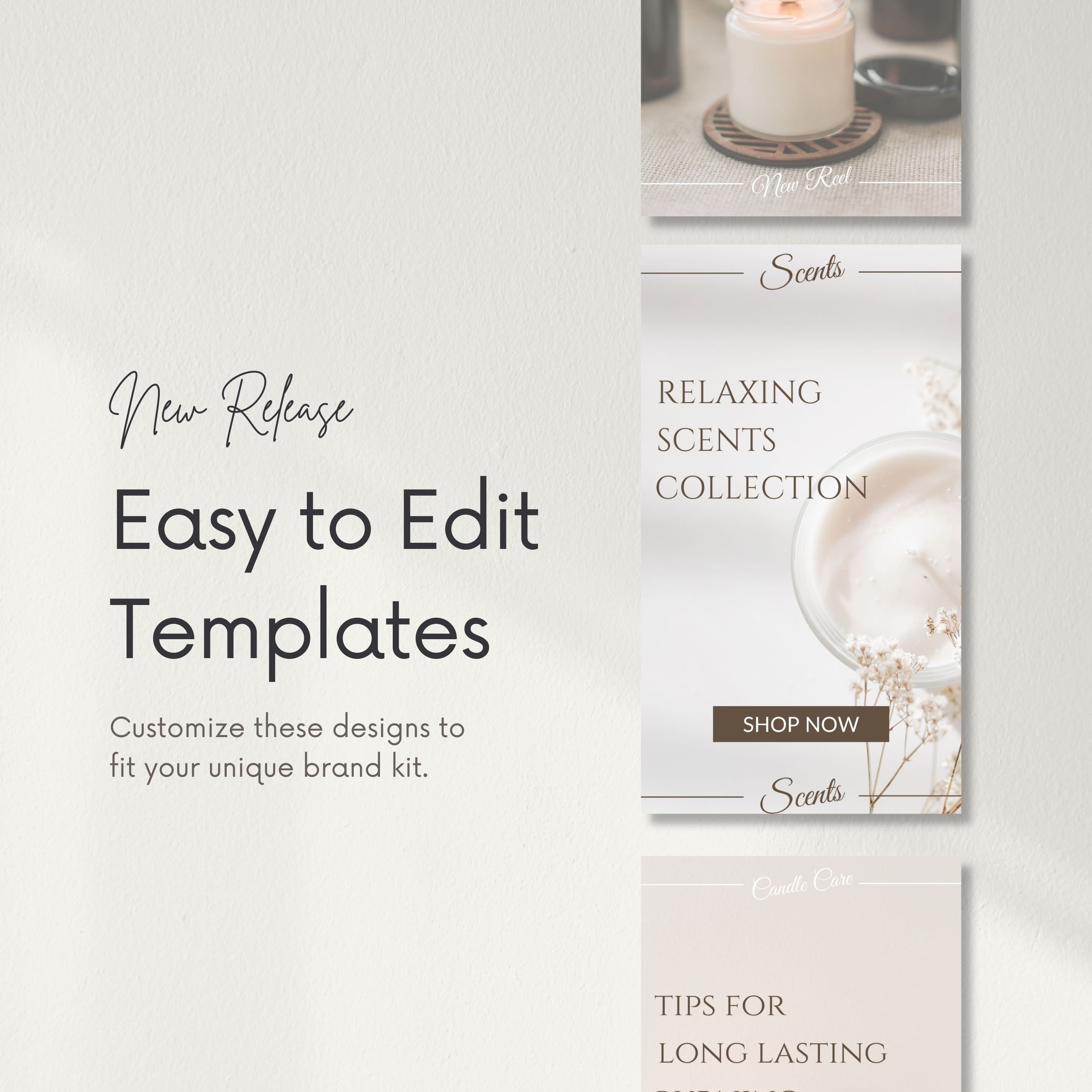 Candle Maker Instagram Reels Covers Template, Candle Shop Marketing ...