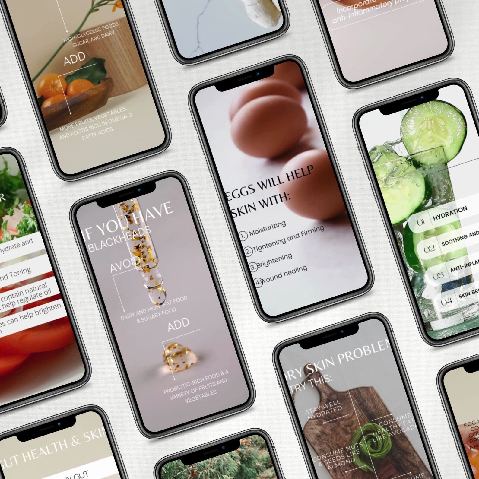 Skincare Instagram Reels Template, Nutrition Coach IG Reels ...