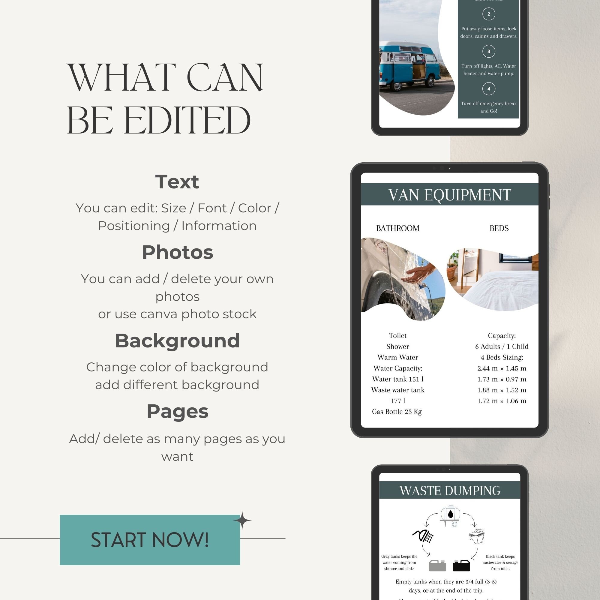 Premium RV Rental Welcome Book, Camper Trailer Renting Tips Booklet ...