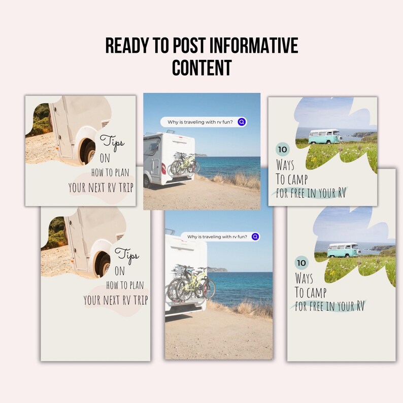 Rv Rental Instagram Template, Camper Tips IG Post, Short Term Motorhome ...
