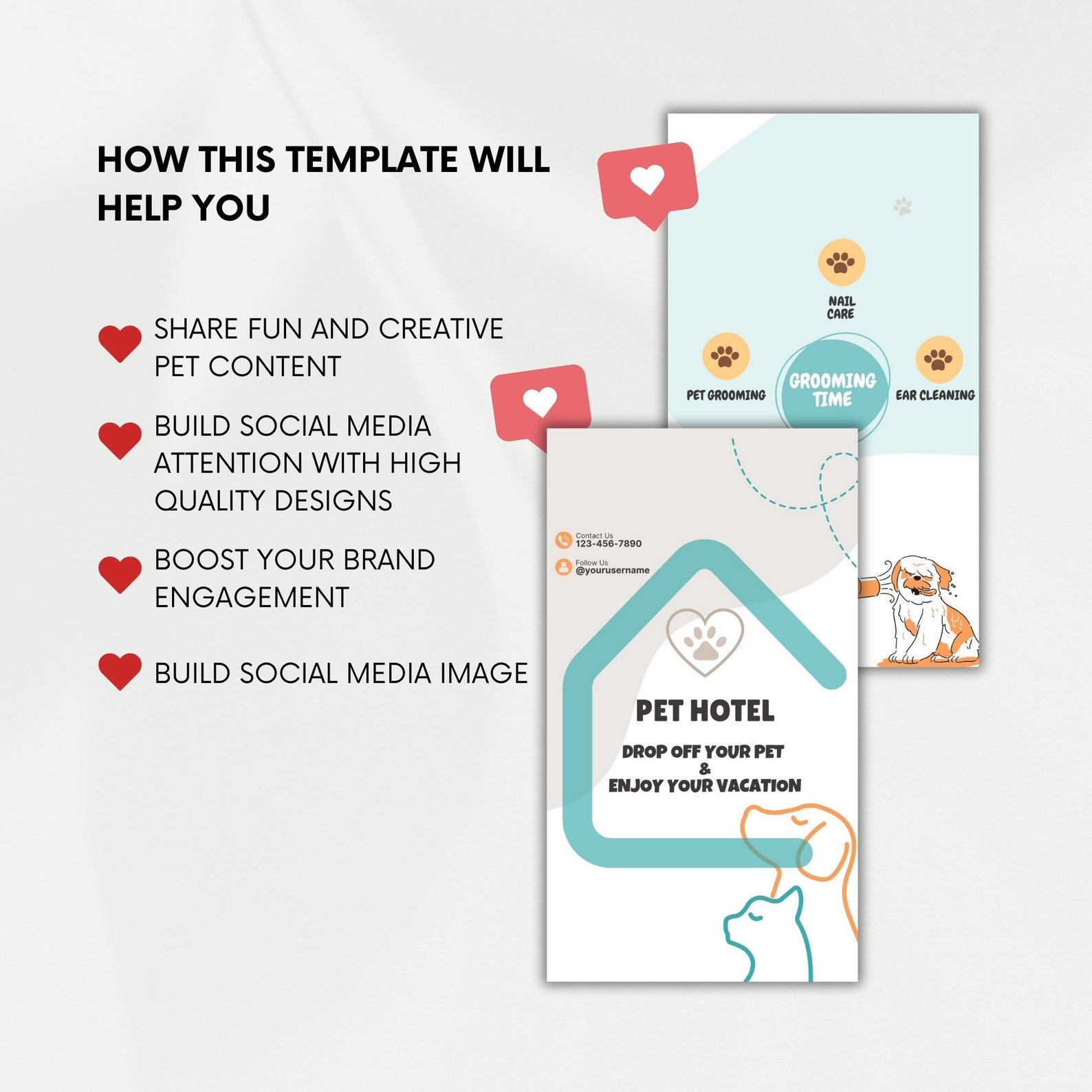 Pet Shop Instagram Template, Pet Store Social Media Marketing Content ...