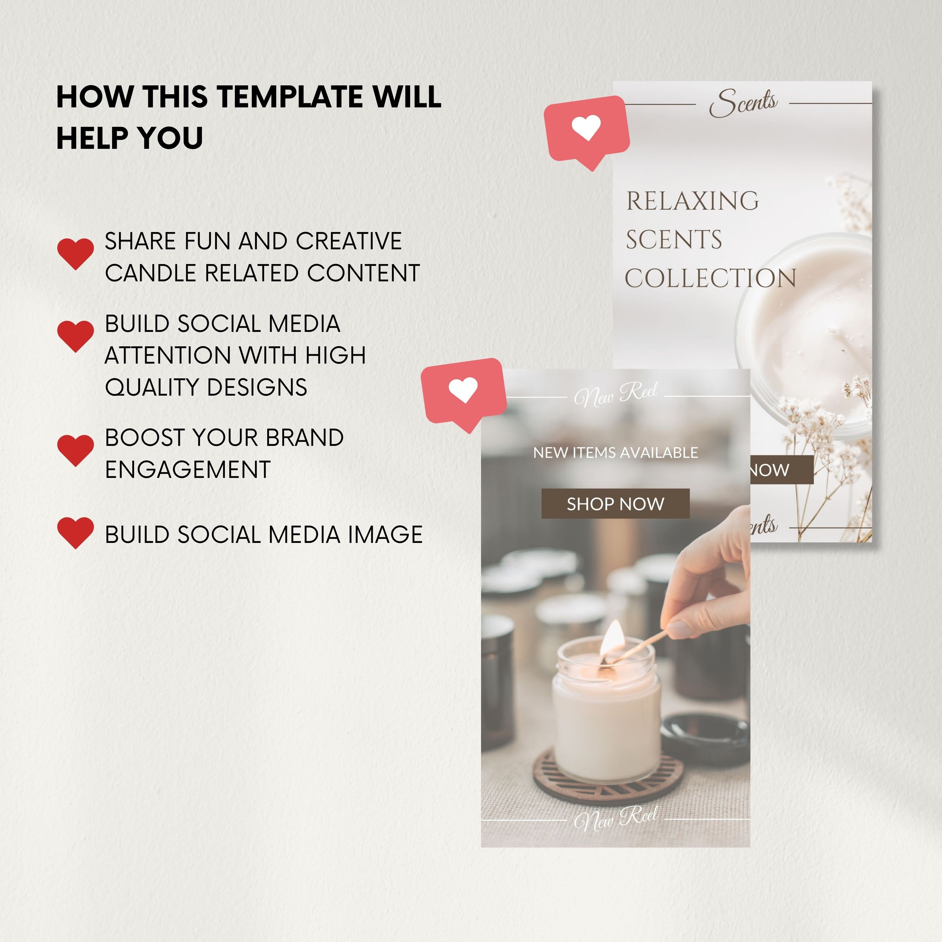 Candle Maker Instagram Reels Covers Template, Candle Shop Marketing ...