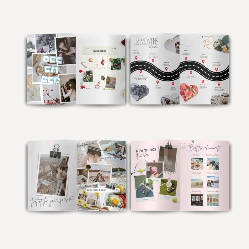 2025 Year in Review Magazine Template, Yearly Reflection Journal, Year ...