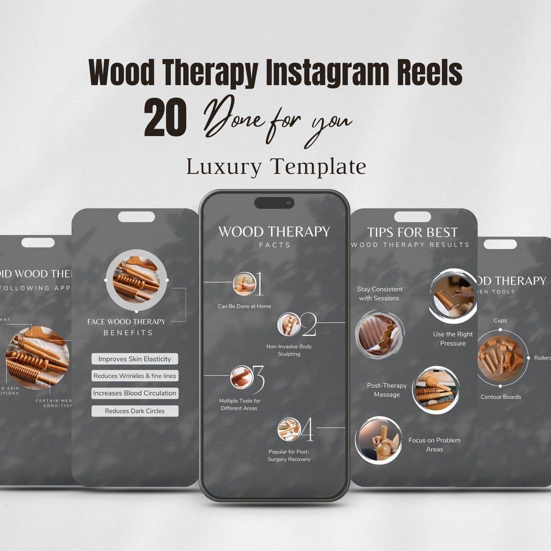 Wood Therapy Instagram Reels, Message Therapist Social Media Content ...