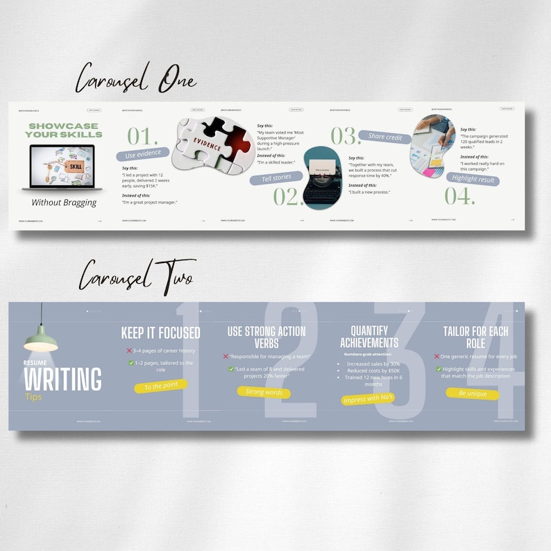 Linkedin Carousel Template, Career Coach Post, Recruiting Business ...