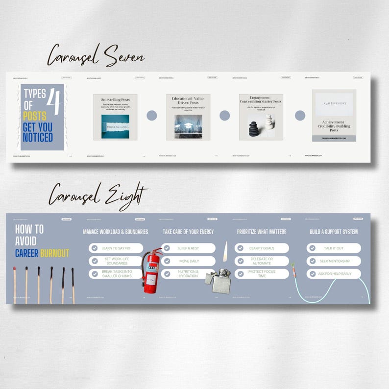 Linkedin Carousel Template, Career Consultant Coach Linkedin Instagram ...
