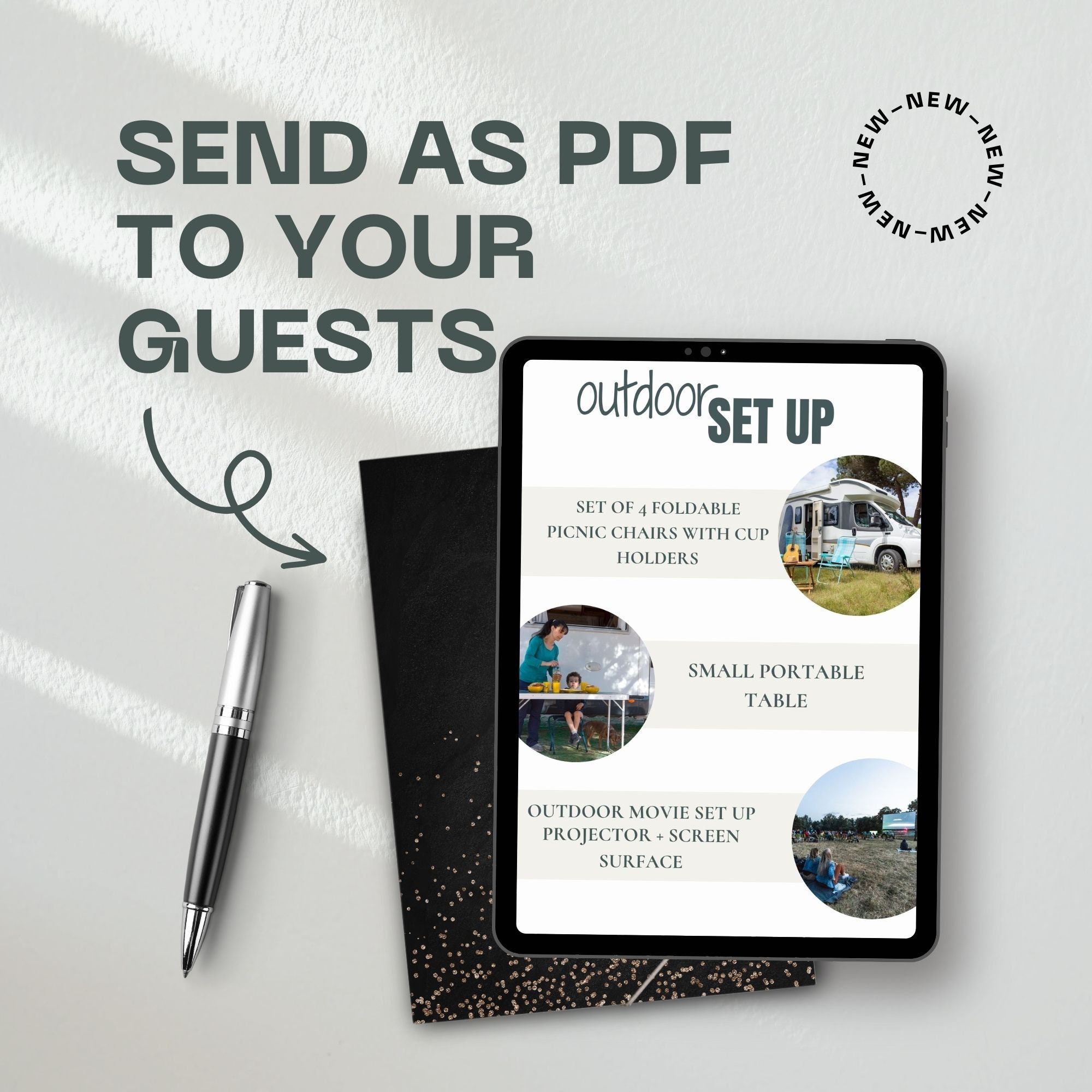 RV Rental Welcome Book Template, Camper Guidebook, Motorhome Rental ...