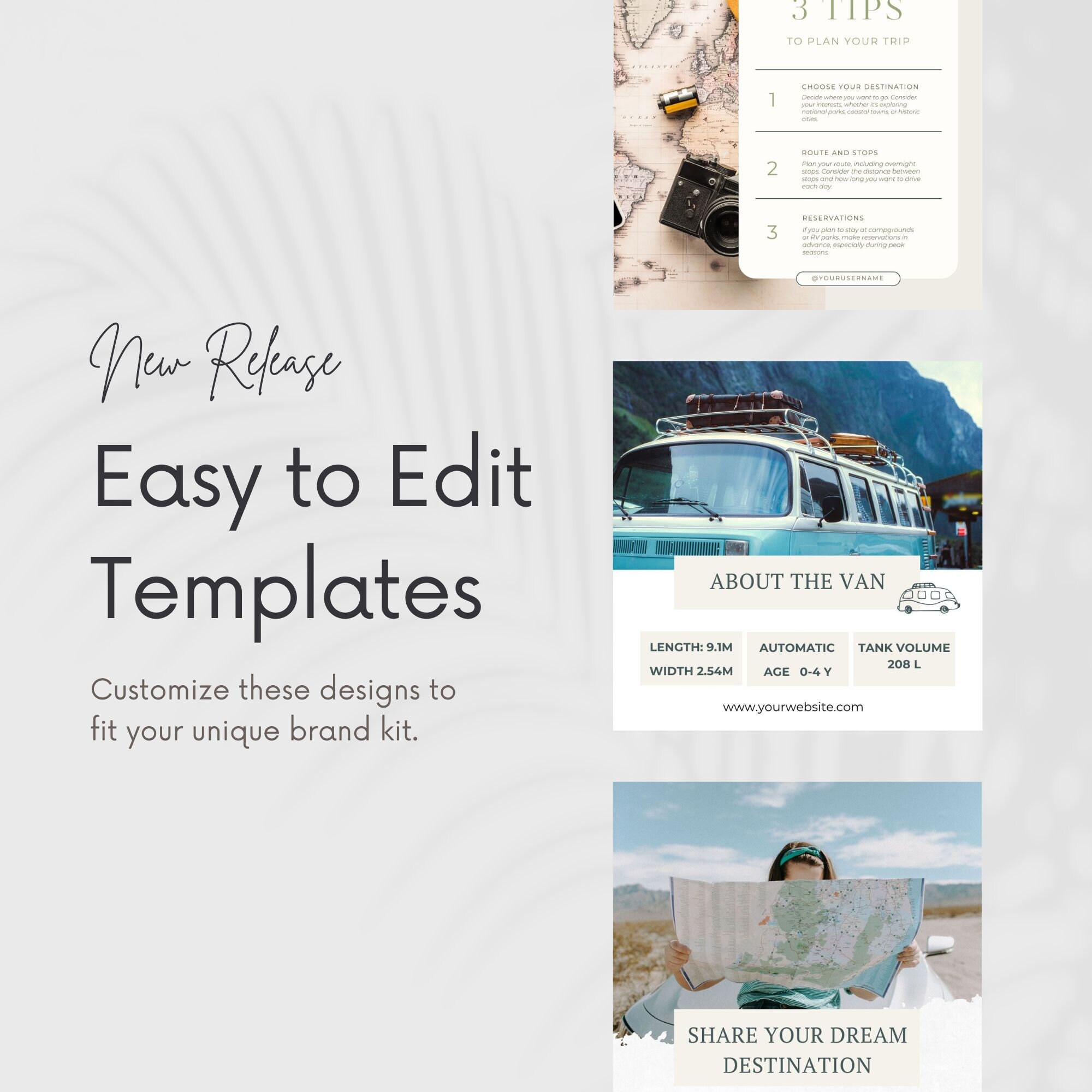 Rv Rental Instagram Template, Camper Tips, Short Term Motorhome Rental ...