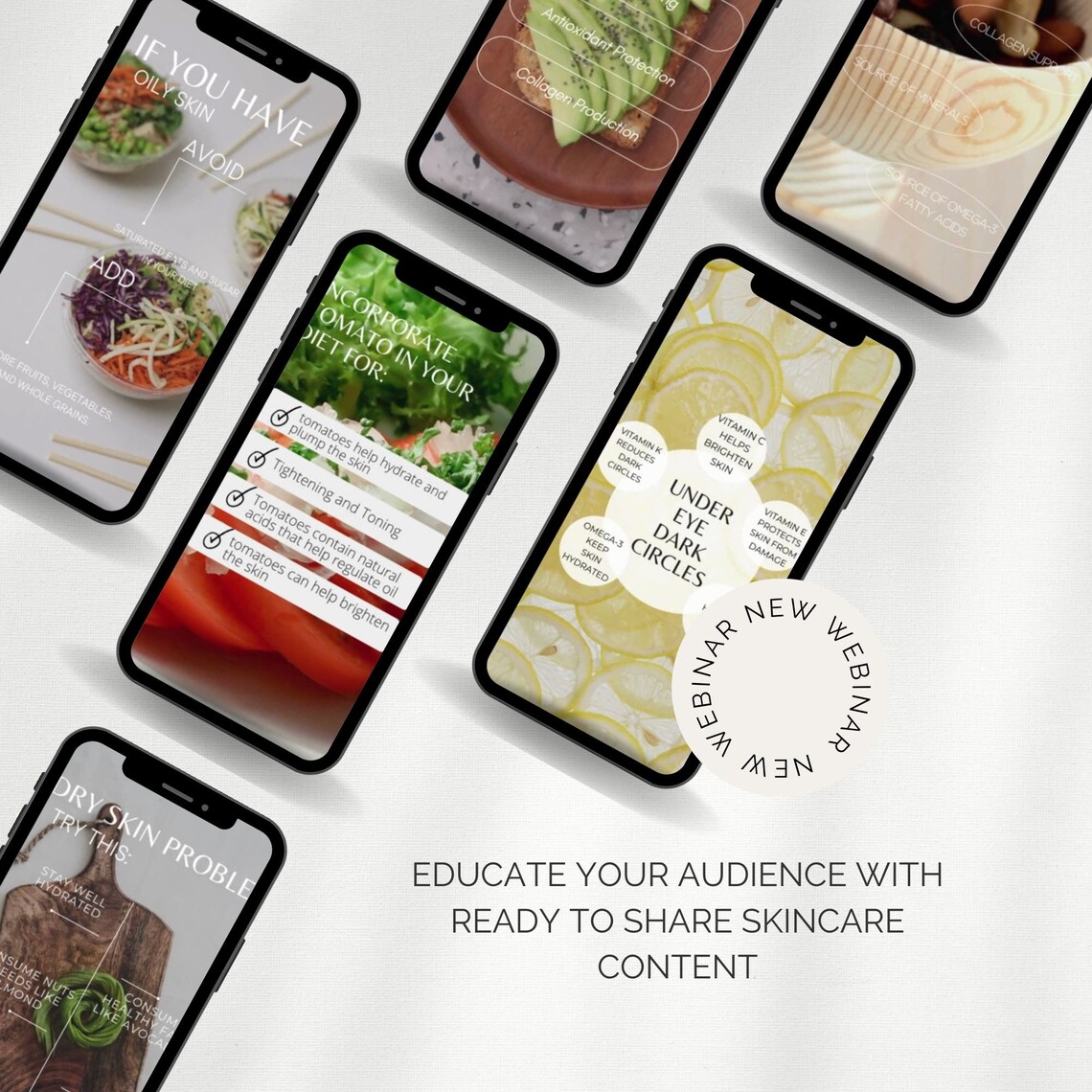 Skincare Instagram Reels Template, Natural Skincare, Nutrition Guide ...