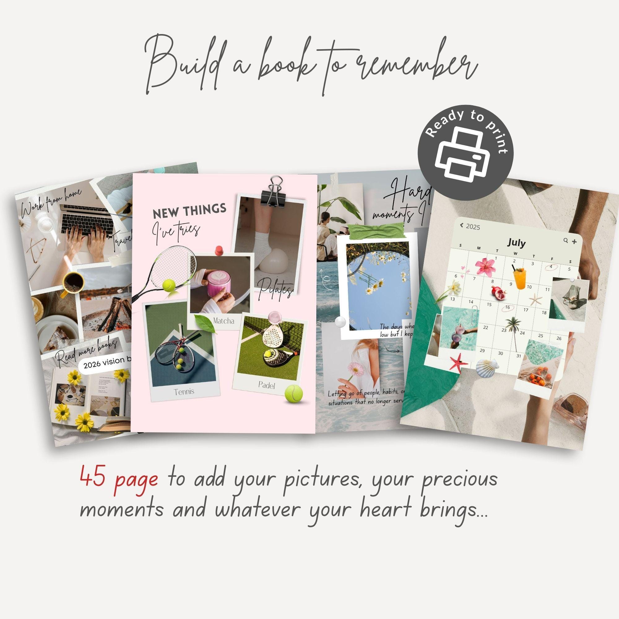 2025 Year in Review Magazine Template, Yearly Reflection Journal, Year ...