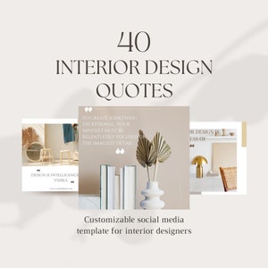 Aesthetic Interior Design Quotes Instagram Post, Done for You Social ...