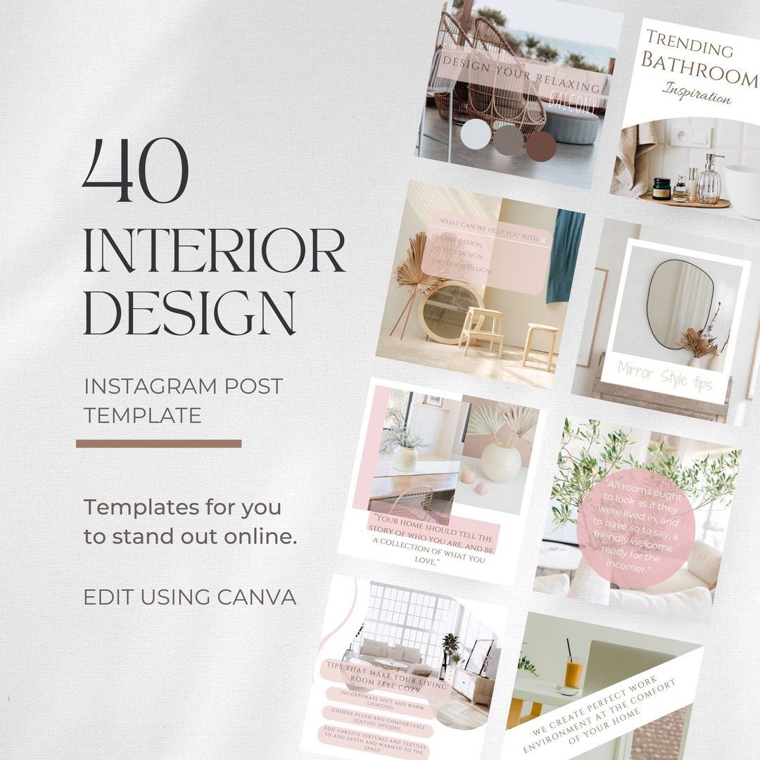 Interior Designer Instagram Post, Inspiring Home Decor IG Marketing ...
