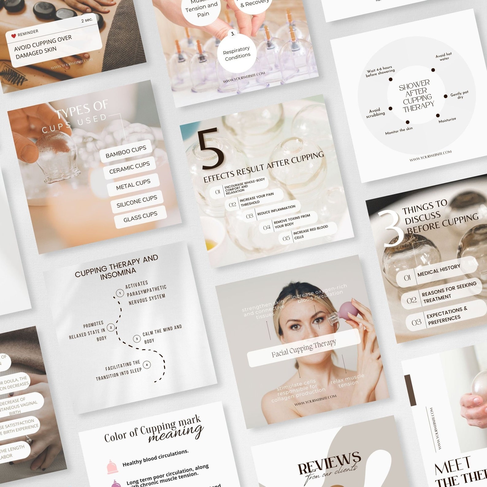 Cupping Therapy Instagram Post, Premium Hijama Center Social Media ...