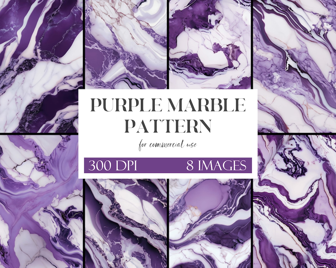 Purple Marble Digital Paper Pack | Printable Texture | Digital ...