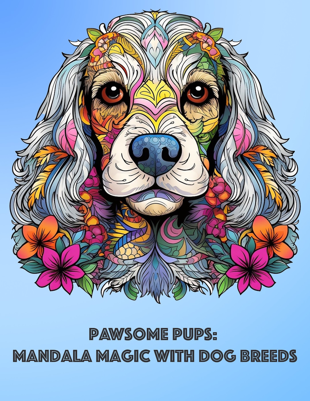 Pawsome Pups: Mandala Style Coloring Book With Top Dog Breeds - Etsy ...