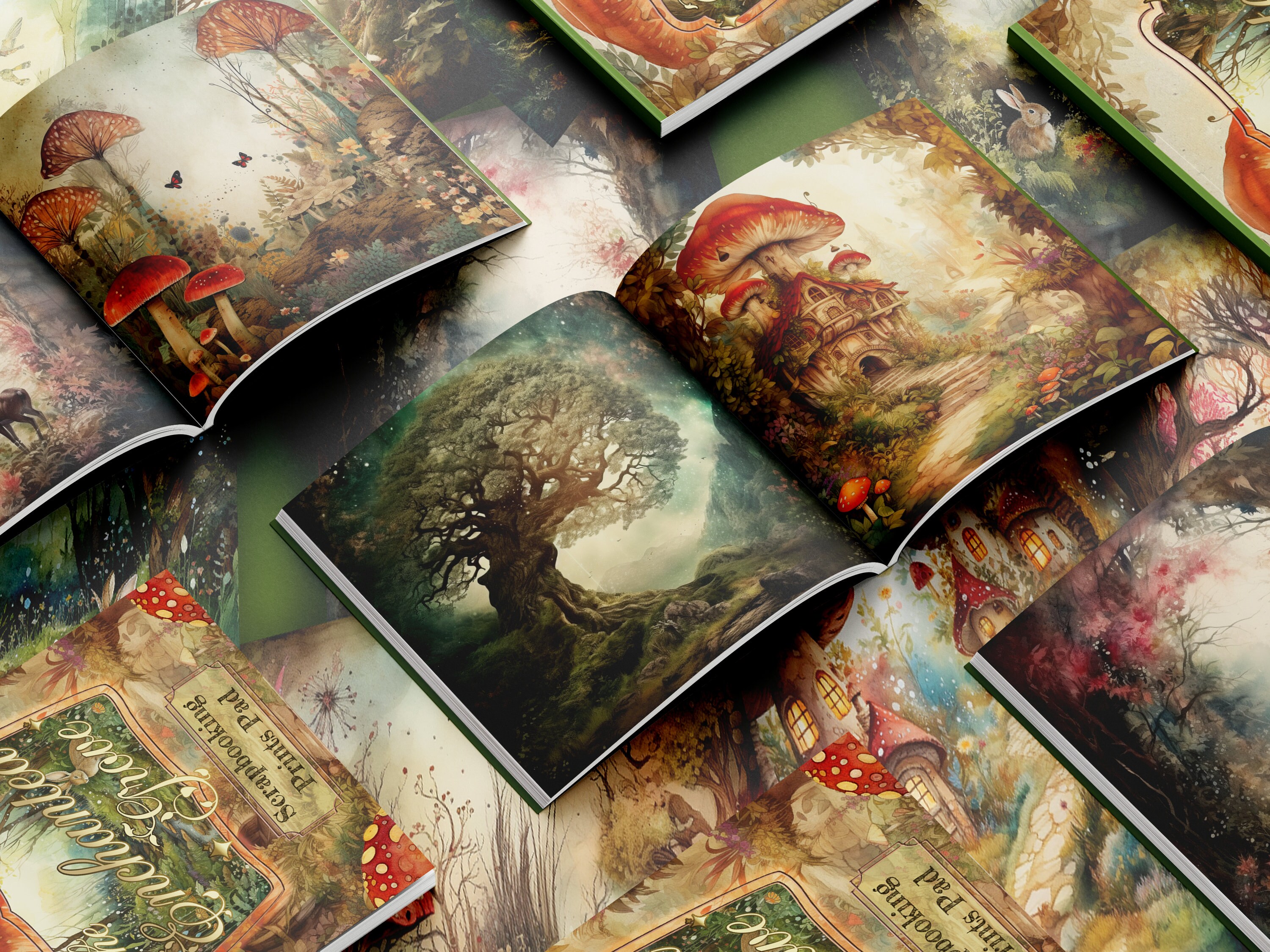 The Enchanted Grove. Decorative Paper for Scrapbooking, Card Making ...