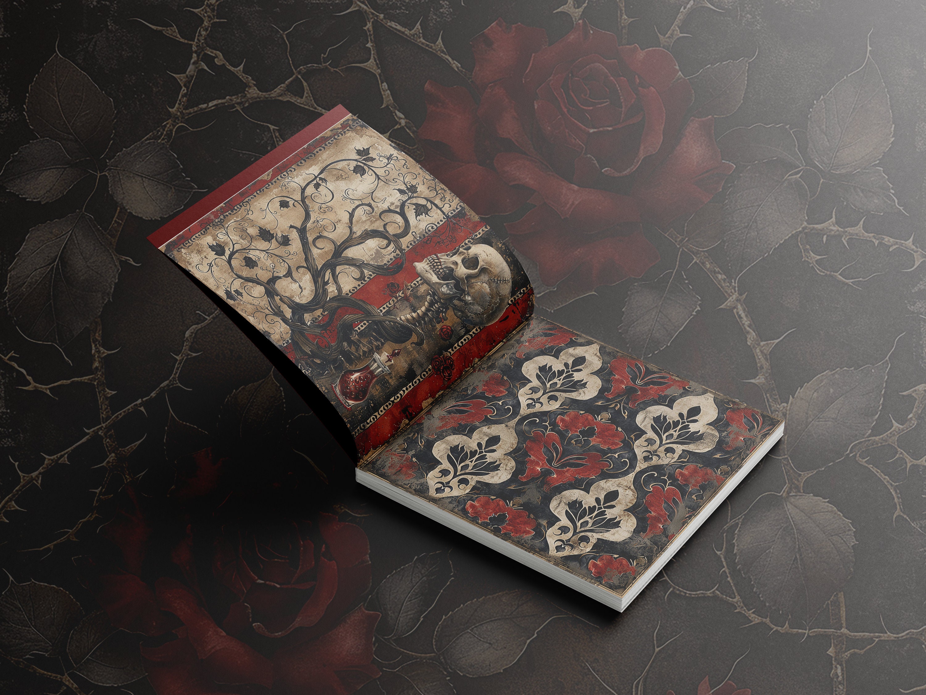 The Blood Witch : Gothic Prints Pad Decorative Paper for Scrapbooking ...