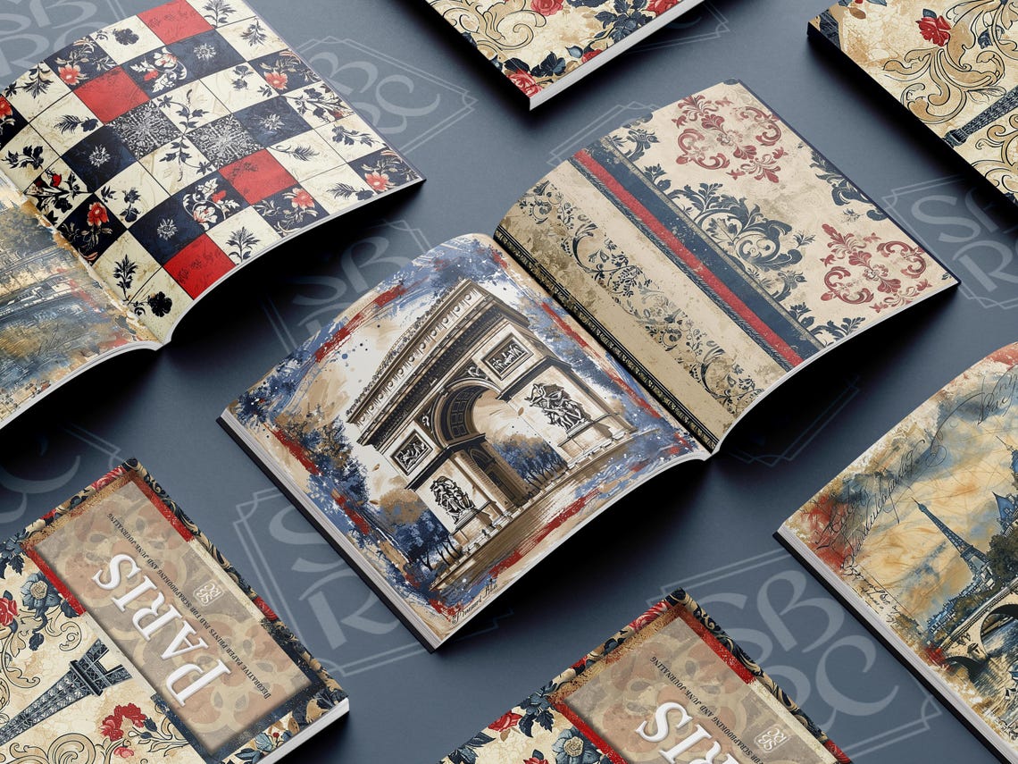Paris: Travel Theme Paper Pad, Scrapbooking, Junk Journal & Card Making ...