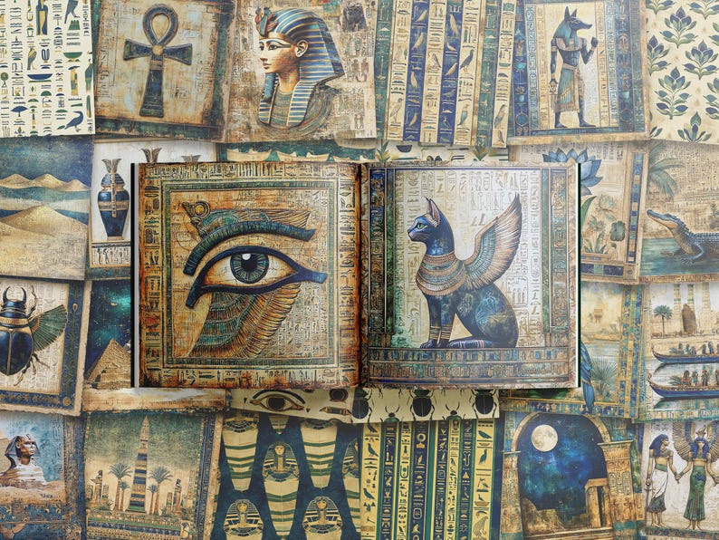 Nile Chronicles: Ancient Egypt Scrapbook Paper Pad, History Junk ...