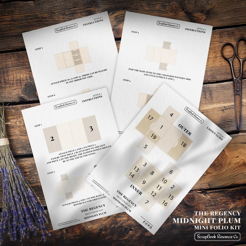 Regency Junk Journal Mini Folio Kit: Printable Ephemera (digital ...