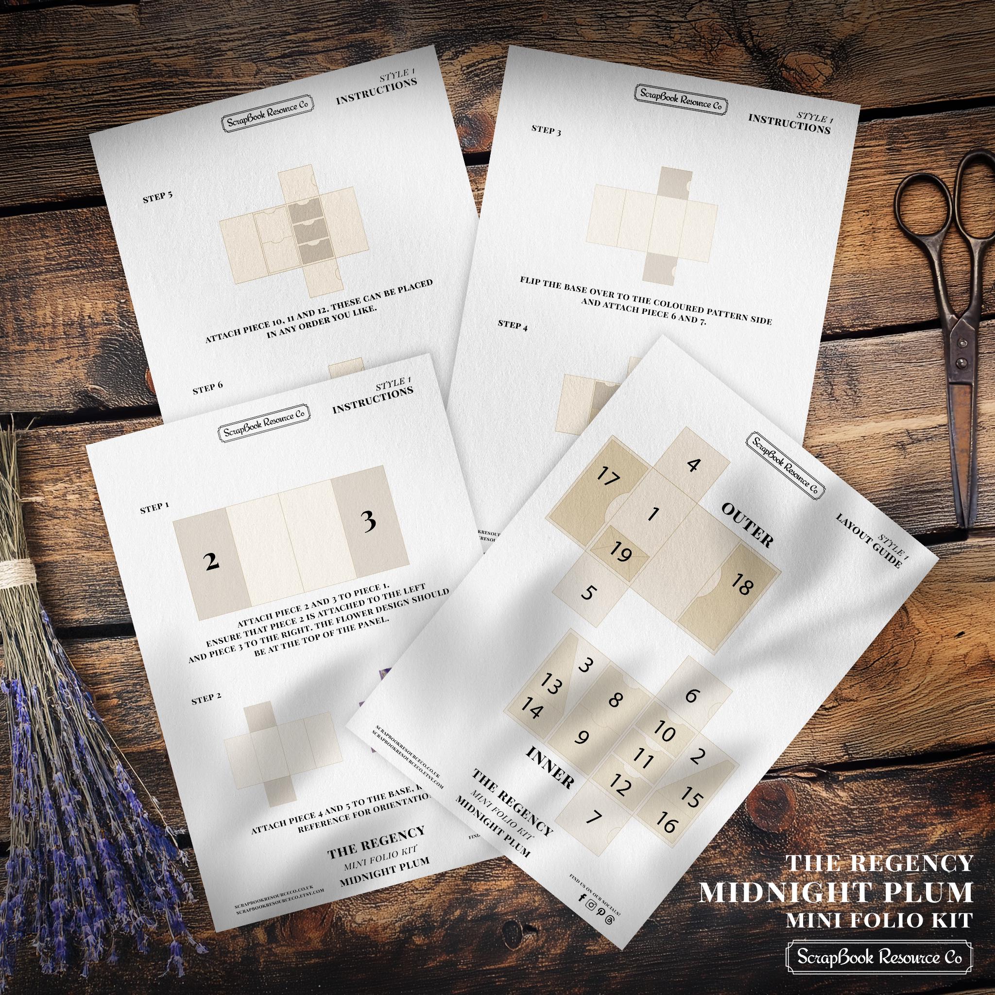 Regency Junk Journal Mini Folio Kit: Printable Ephemera (digital ...