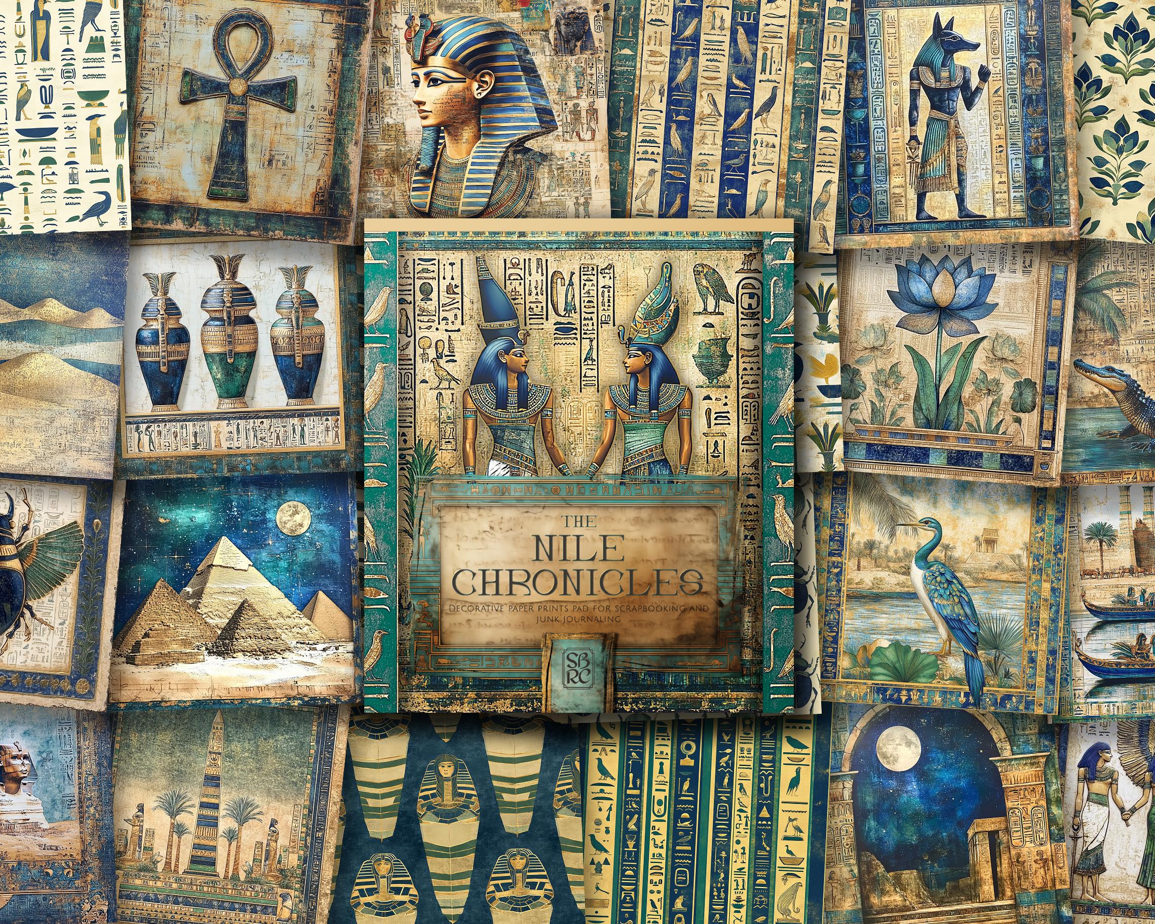 Nile Chronicles: Ancient Egypt Scrapbook Paper Pad, History Junk ...