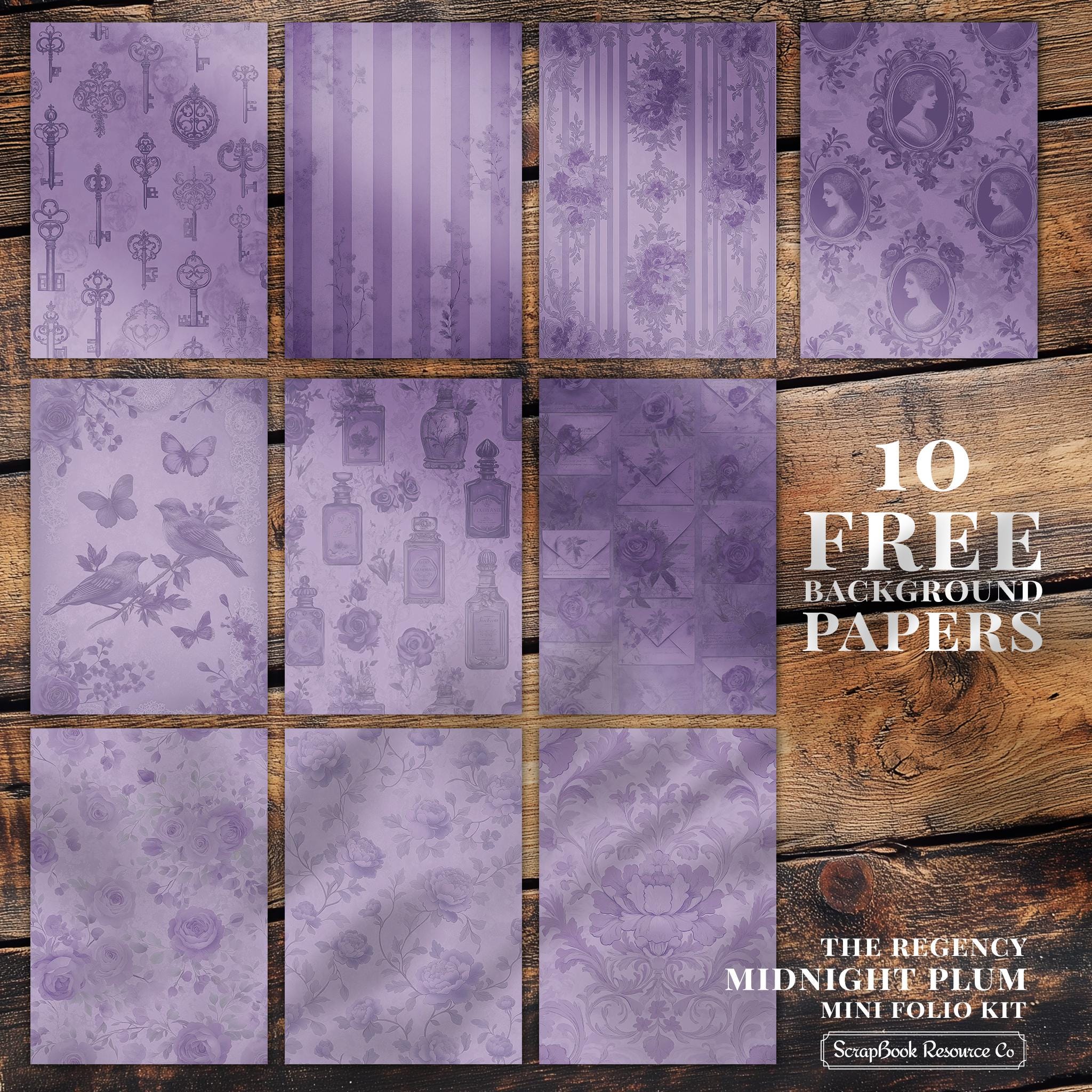 Regency Junk Journal Mini Folio Kit: Printable Ephemera (digital ...