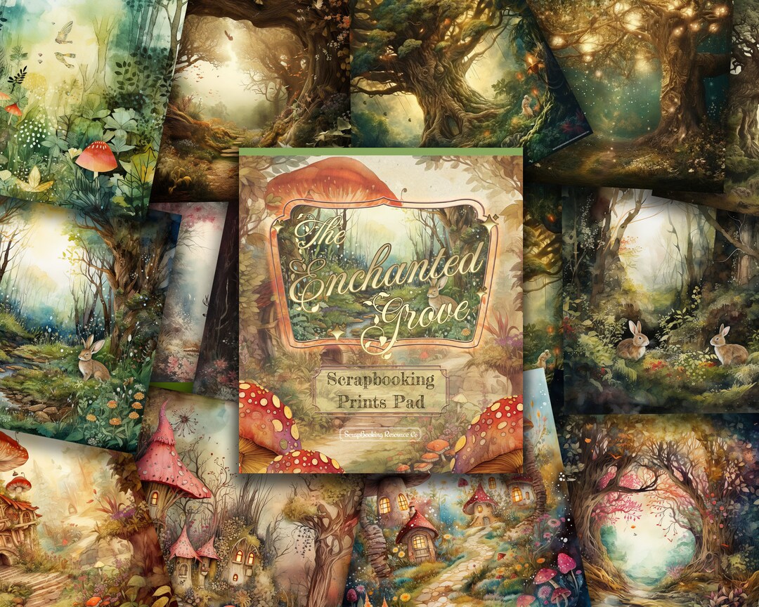 The Enchanted Grove. Decorative Paper for Scrapbooking, Card Making ...