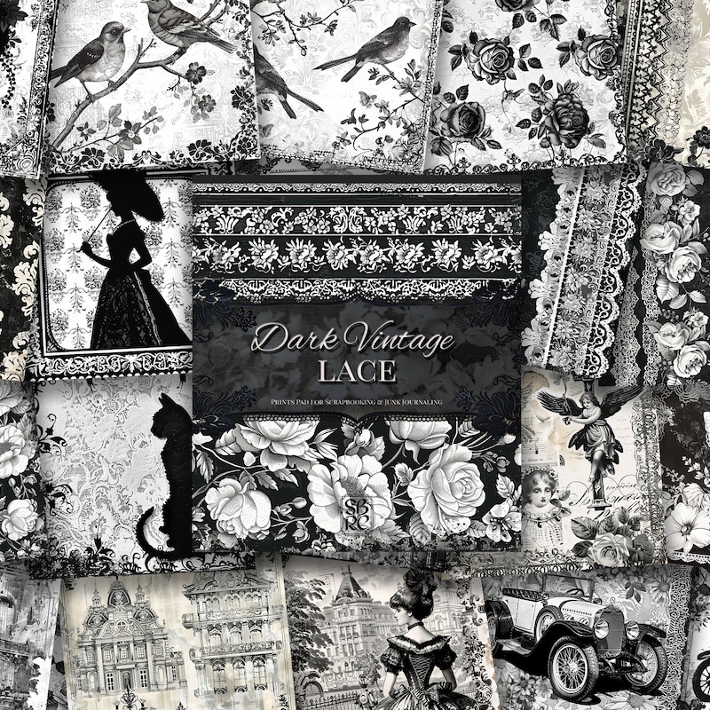 Lace Scrapbook Paper - Etsy
