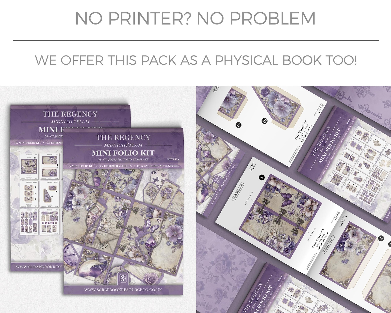 Regency Junk Journal Mini Folio Kit: Printable Ephemera (digital ...