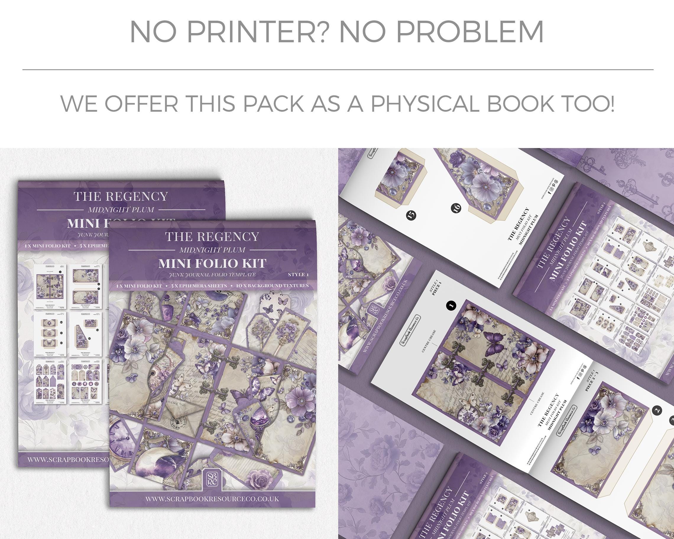 Regency Junk Journal Mini Folio Kit: Printable Ephemera (digital ...