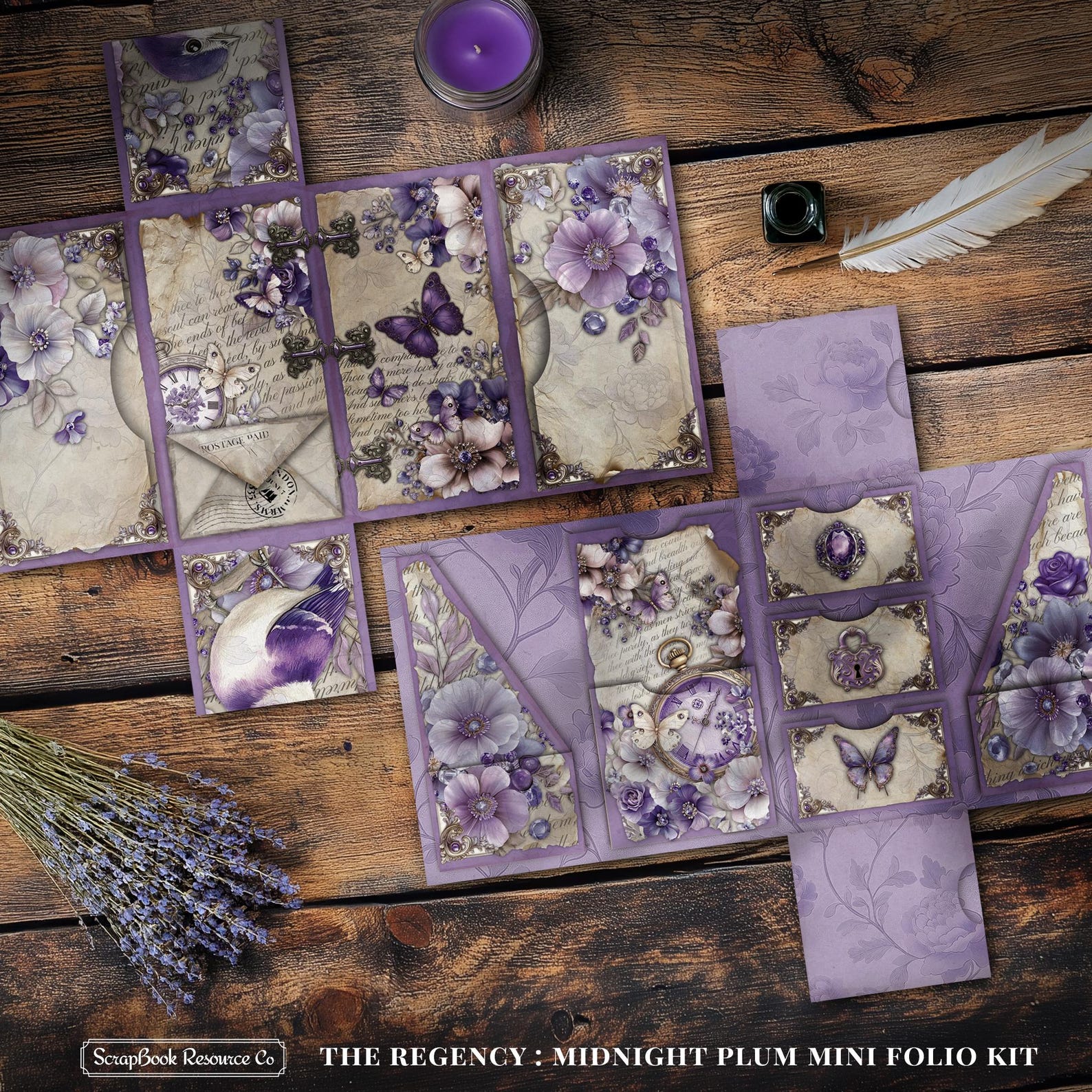 Regency Junk Journal Mini Folio Kit: Printable Ephemera (digital ...