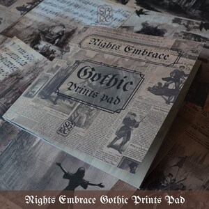 Nights Embrace : Gothic Prints Pad. Decorative Paper for Scrapbooking ...