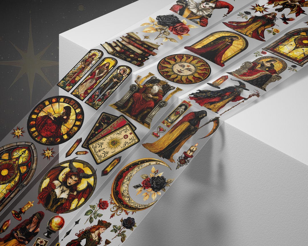 Arcana 2 Matte PET Tape - Tarot Journal Stickers - Etsy