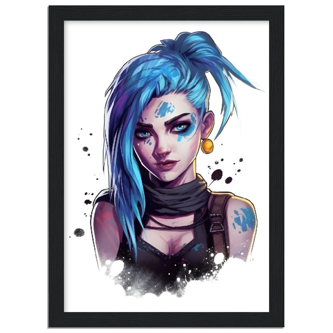 League of Legends Poster Jinx Style - Etsy