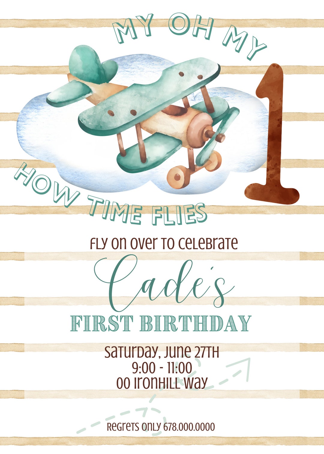 My Oh My Birthday Invitation - Etsy
