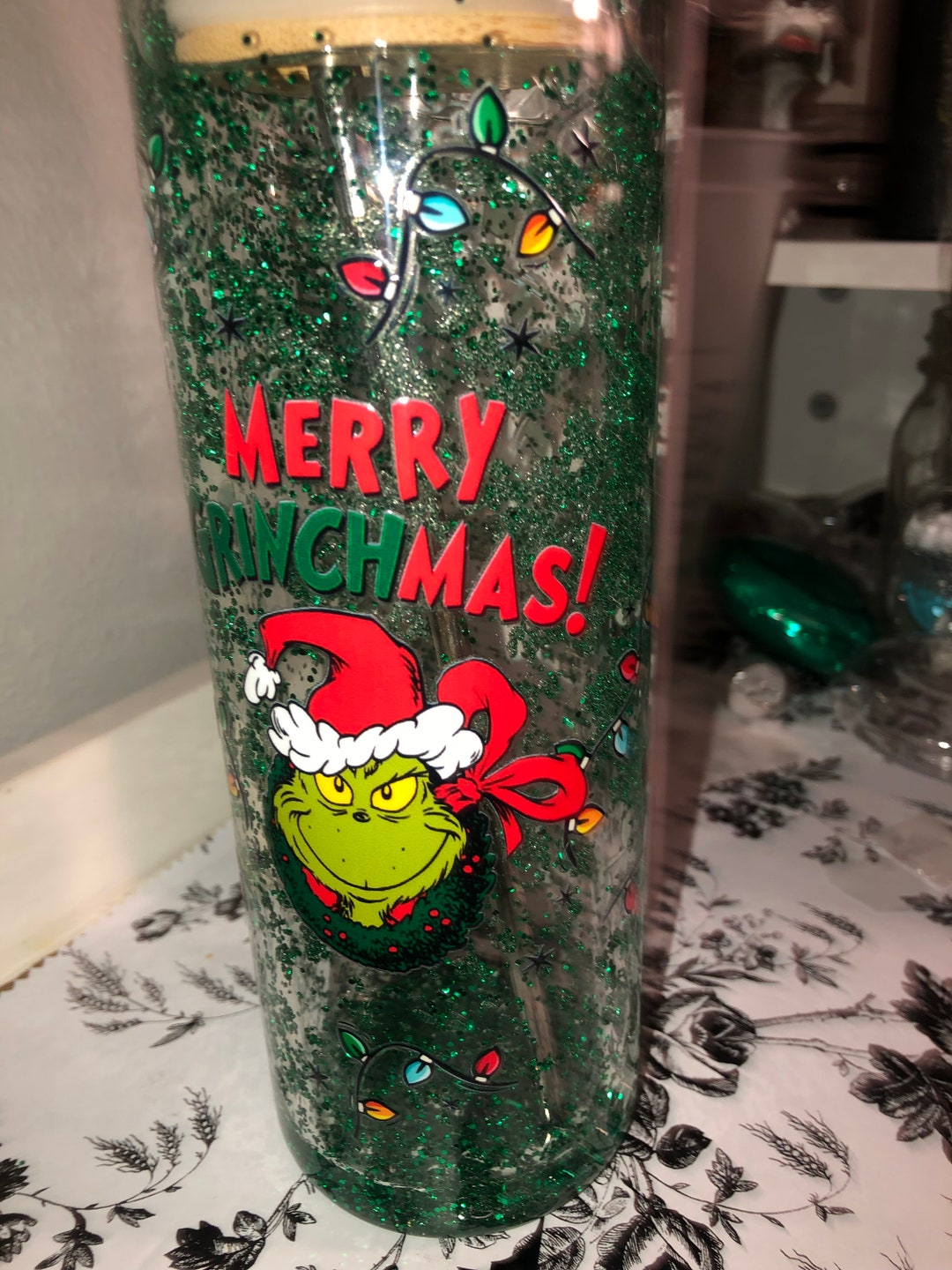 Grinch Snow Globe Tumbler - Etsy