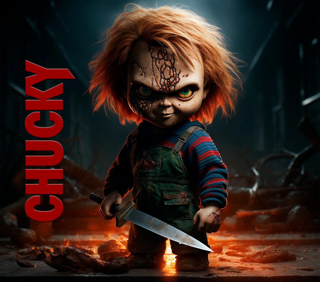 Chucky Horror Tumbler Wrap / Diseño de vaso delgado de 20 oz para ...