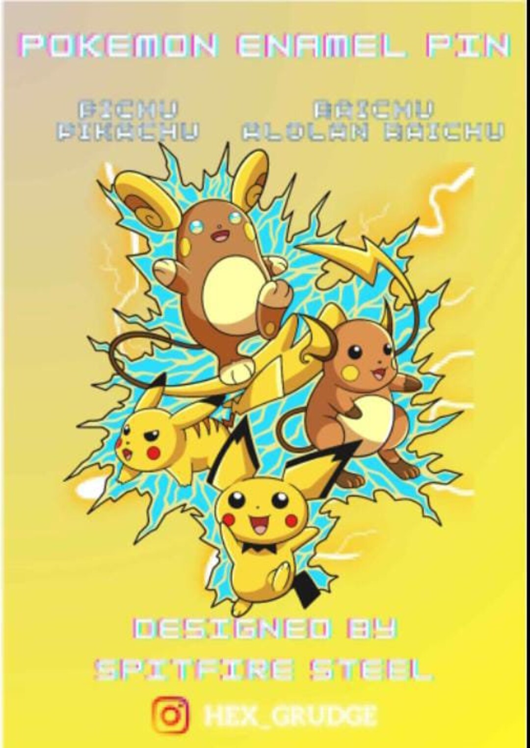 Pokemon Pikachu Enamel Pins Pikachu Pin Pichu Pin Raichu - Etsy